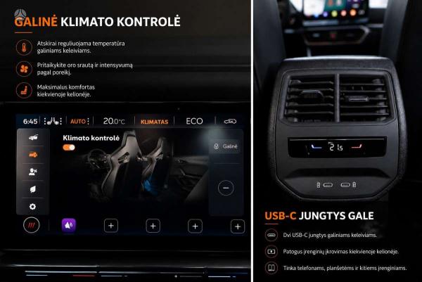 Melns Cupra Formentor 2022 Viļņa, ar dzinēja tilpumu 1.40 L un nobraukumu 50 tūkst. km par 24900 €, foto 8 vietnē AUTOMOTO.COM.LV