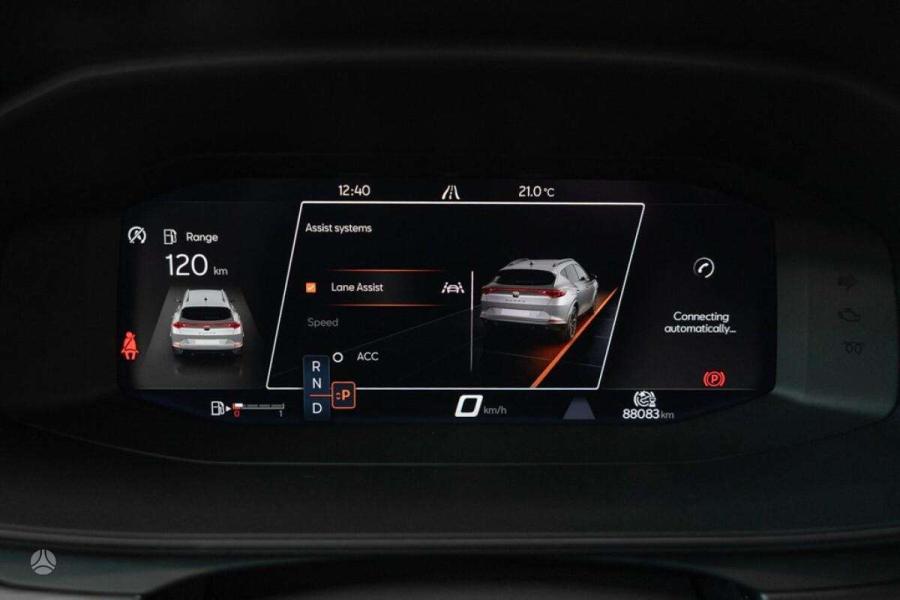 Black Cupra Formentor 2022 in Vilnius, with an engine capacity of 1.50 L and mileage of 88 thousand km for 24400 €, photo 13 on AUTOMOTO.COM.LV