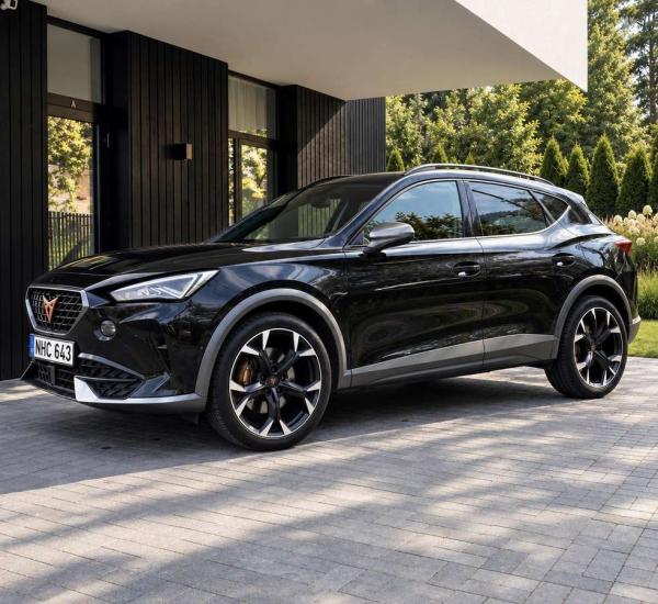 Black Cupra Formentor 2022 in Vilnius, with an engine capacity of 1.98 L and mileage of 132 thousand km for 26500 €, photo 1 on AUTOMOTO.COM.LV