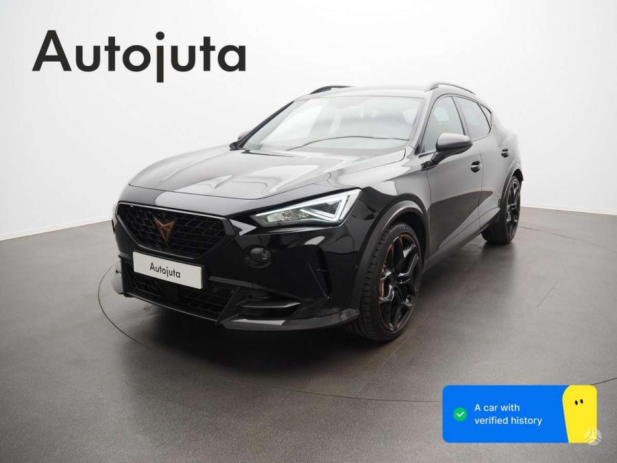 Black Cupra Formentor 2022 in Vilnius, with an engine capacity of 2.48 L and mileage of 108 thousand km for 33900 €, photo 1 on AUTOMOTO.COM.LV