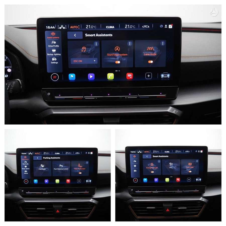 Black Cupra Formentor 2022 in Vilnius, with an engine capacity of 2.48 L and mileage of 108 thousand km for 33900 €, photo 18 on AUTOMOTO.COM.LV