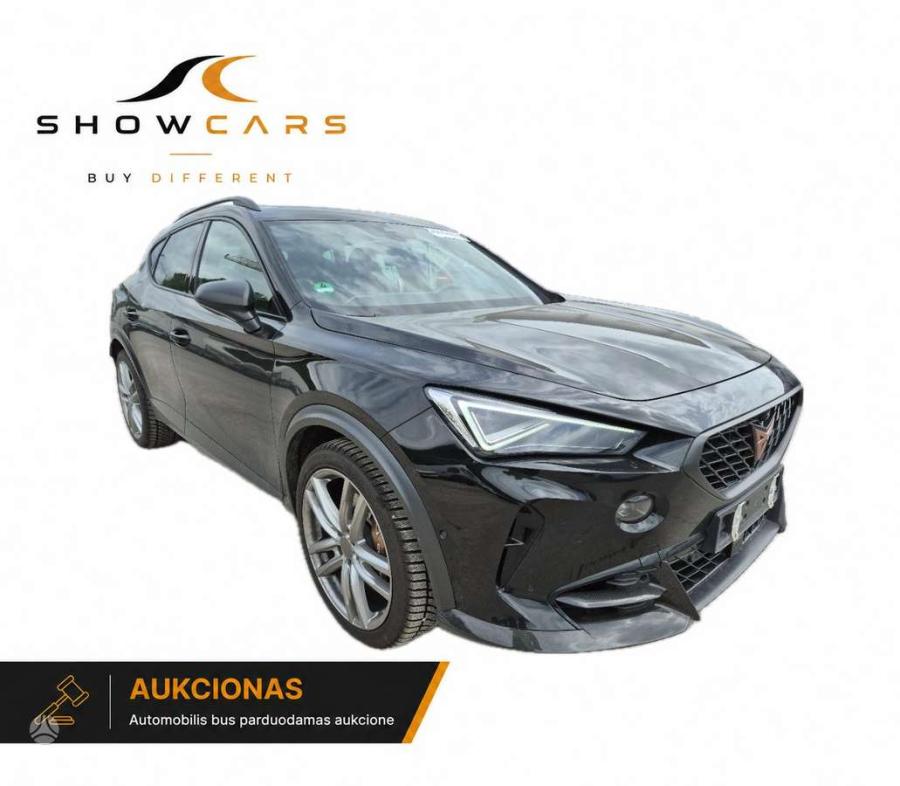 Black Cupra Formentor 2023 in Klaipeda, with an engine capacity of 2.48 L and mileage of 45 thousand km for 18100 €, photo 1 on AUTOMOTO.COM.LV