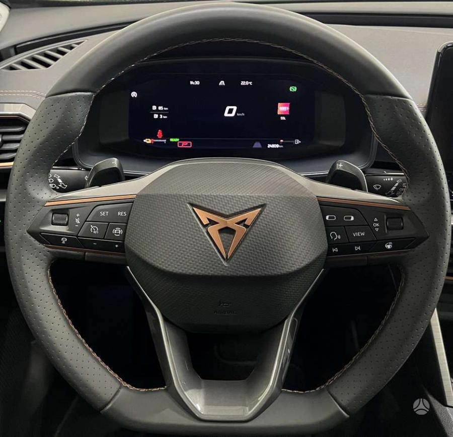 Черный Cupra Formentor 2023 в Каунас, объемом двигателя 1.40 л и пробегом 25 тыс. км за 23800 €, фото 10 на AUTOMOTO.COM.LV