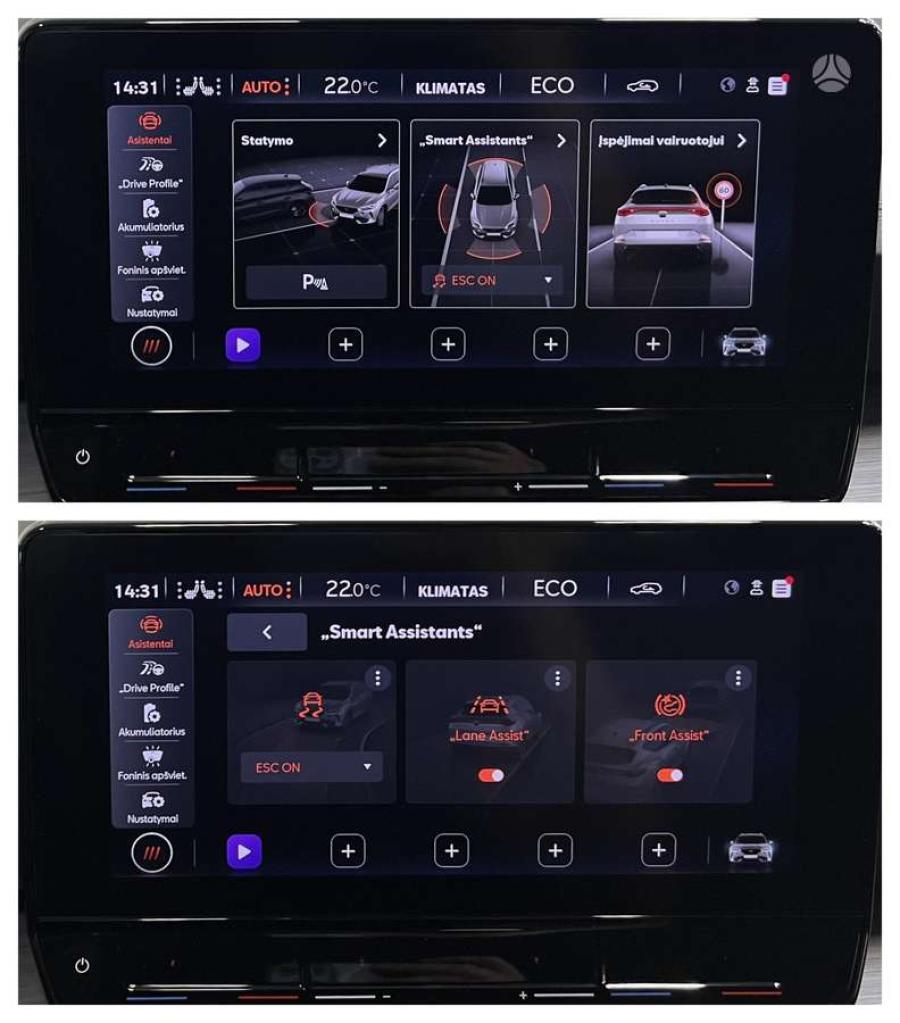 Черный Cupra Formentor 2023 в Каунас, объемом двигателя 1.40 л и пробегом 25 тыс. км за 23800 €, фото 16 на AUTOMOTO.COM.LV