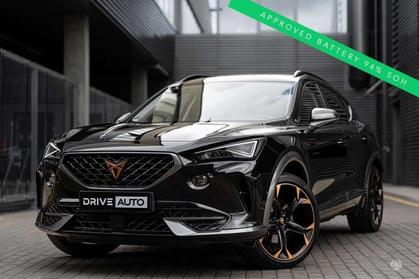Черный Cupra Formentor 2023 в Вильнюс, объемом двигателя 1.40 л и пробегом 63 тыс. км за 23490 €, фото 1 на AUTOMOTO.COM.LV