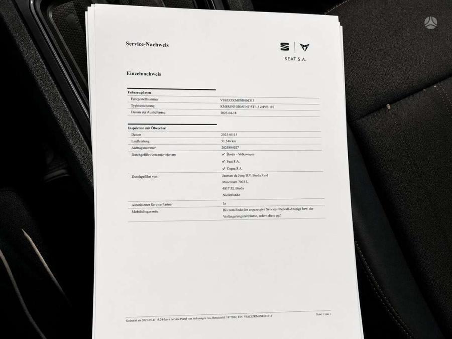 Черный Cupra Formentor 2023 в Вильнюс, объемом двигателя 1.40 л и пробегом 63 тыс. км за 23490 €, фото 10 на AUTOMOTO.COM.LV