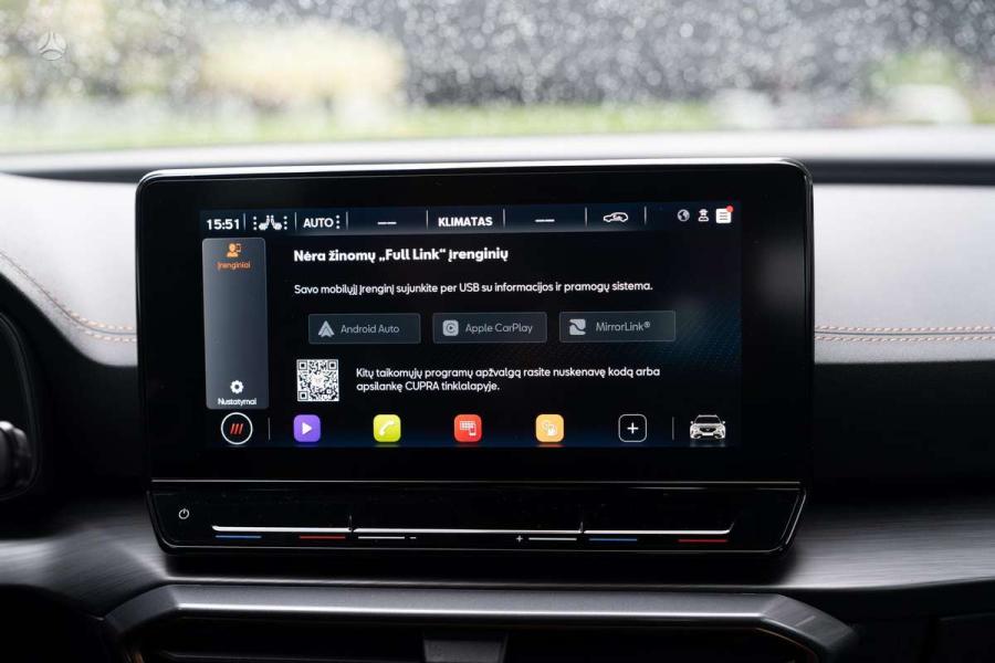 Черный Cupra Formentor 2023 в Вильнюс, объемом двигателя 1.40 л и пробегом 63 тыс. км за 23490 €, фото 30 на AUTOMOTO.COM.LV