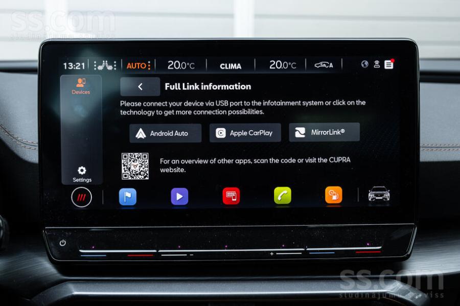 Черный Cupra Formentor 2023 в Елгава, объемом двигателя 2.00 л и пробегом 85 тыс. км за 25900 €, фото 18 на AUTOMOTO.COM.LV
