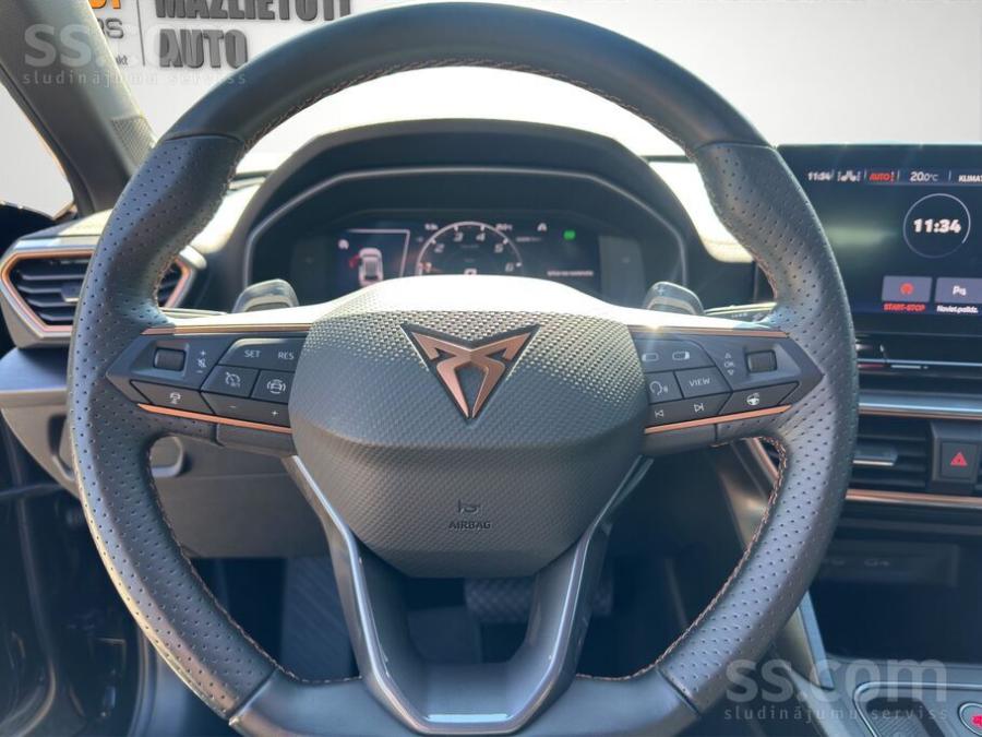 Черный Cupra Formentor 2023 в Рига, объемом двигателя 1.50 л и пробегом 24 тыс. км за 24990 €, фото 11 на AUTOMOTO.COM.LV