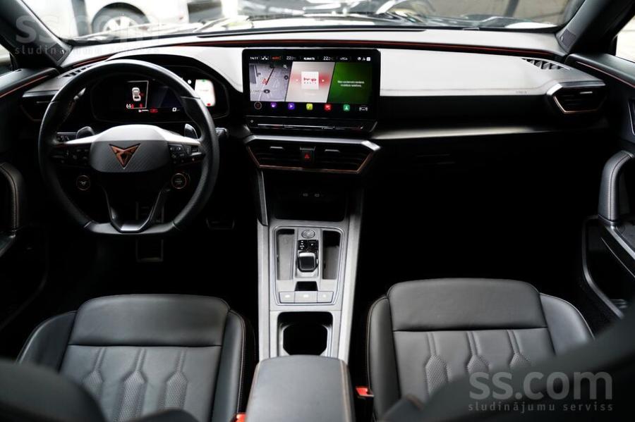 Black Cupra Formentor 2023 in Riga, with an engine capacity of 2.00 L and mileage of 35 thousand km for 29990 €, photo 21 on AUTOMOTO.COM.LV