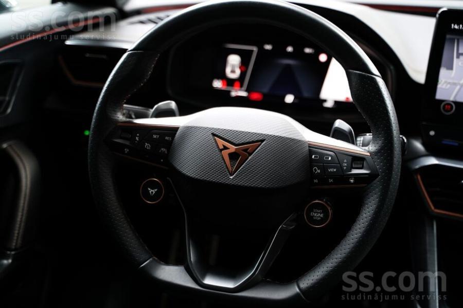 Black Cupra Formentor 2023 in Riga, with an engine capacity of 2.00 L and mileage of 35 thousand km for 29990 €, photo 23 on AUTOMOTO.COM.LV