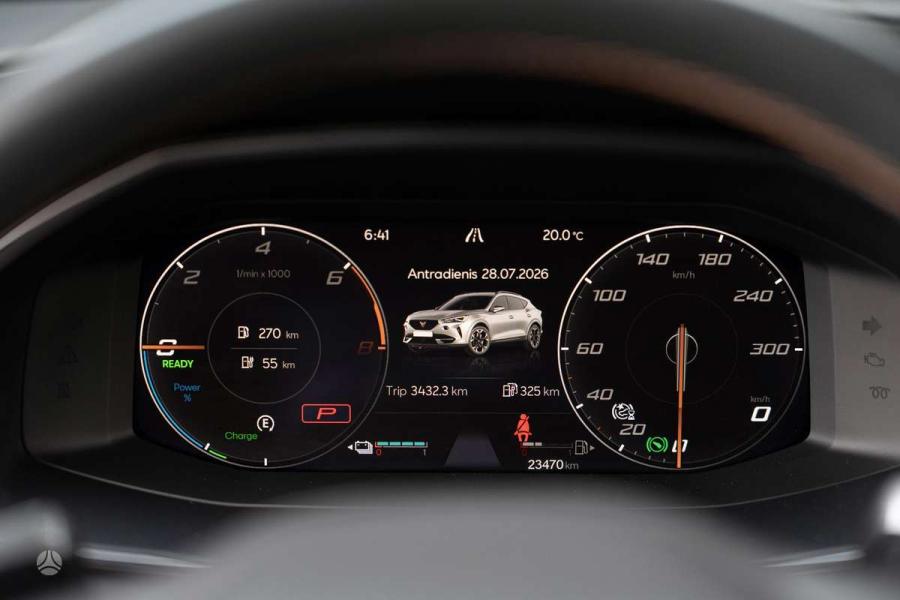 Черный Cupra Formentor 2023 в Вильнюс, объемом двигателя 1.40 л и пробегом 23 тыс. км за 23900 €, фото 24 на AUTOMOTO.COM.LV