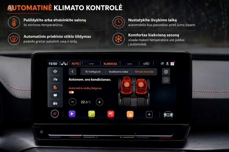 Черный Cupra Formentor 2023 в Вильнюс, объемом двигателя 1.40 л и пробегом 23 тыс. км за 23900 €, фото 30 на AUTOMOTO.COM.LV