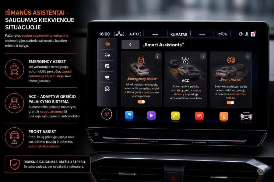 Черный Cupra Formentor 2023 в Вильнюс, объемом двигателя 1.40 л и пробегом 23 тыс. км за 23900 €, фото 32 на AUTOMOTO.COM.LV