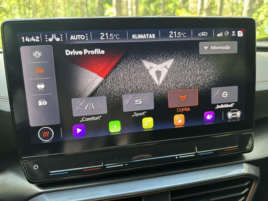 Melns Cupra Formentor 2023 Viļņa, ar dzinēja tilpumu 1.98 L un nobraukumu 27 tūkst. km par 23900 €, foto 20 vietnē AUTOMOTO.COM.LV