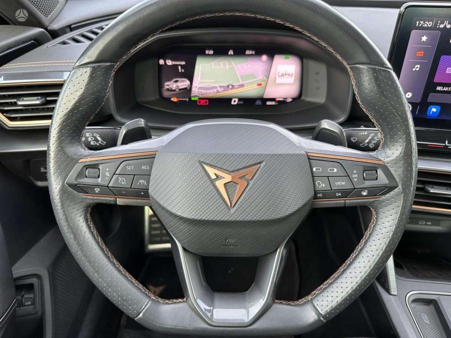 Черный Cupra Formentor 2023 в Вильнюс, объемом двигателя 1.40 л и пробегом 99 тыс. км за 23950 €, фото 7 на AUTOMOTO.COM.LV