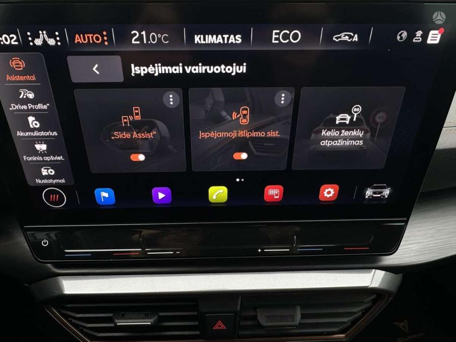 Черный Cupra Formentor 2023 в Вильнюс, объемом двигателя 1.40 л и пробегом 99 тыс. км за 23950 €, фото 13 на AUTOMOTO.COM.LV