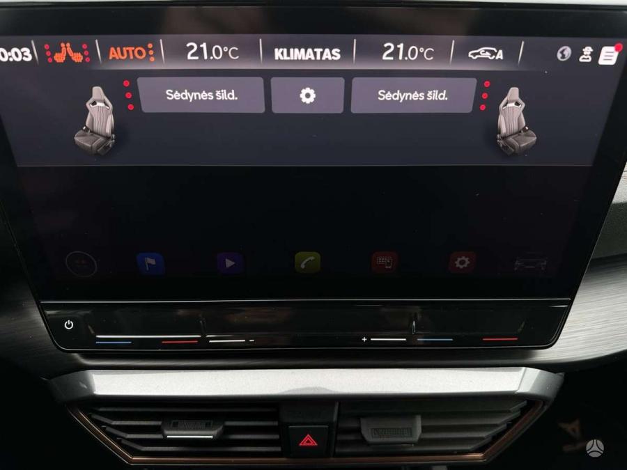 Черный Cupra Formentor 2023 в Вильнюс, объемом двигателя 1.40 л и пробегом 99 тыс. км за 23950 €, фото 16 на AUTOMOTO.COM.LV