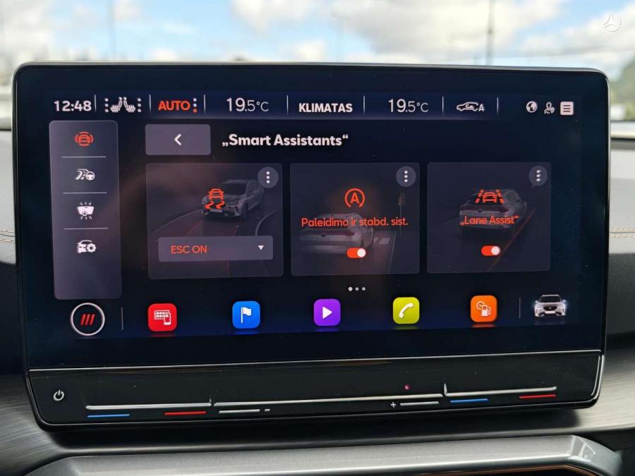 Black Cupra Formentor 2023 in Vilnius, with an engine capacity of 1.98 L and mileage of 76 thousand km for 27000 €, photo 22 on AUTOMOTO.COM.LV