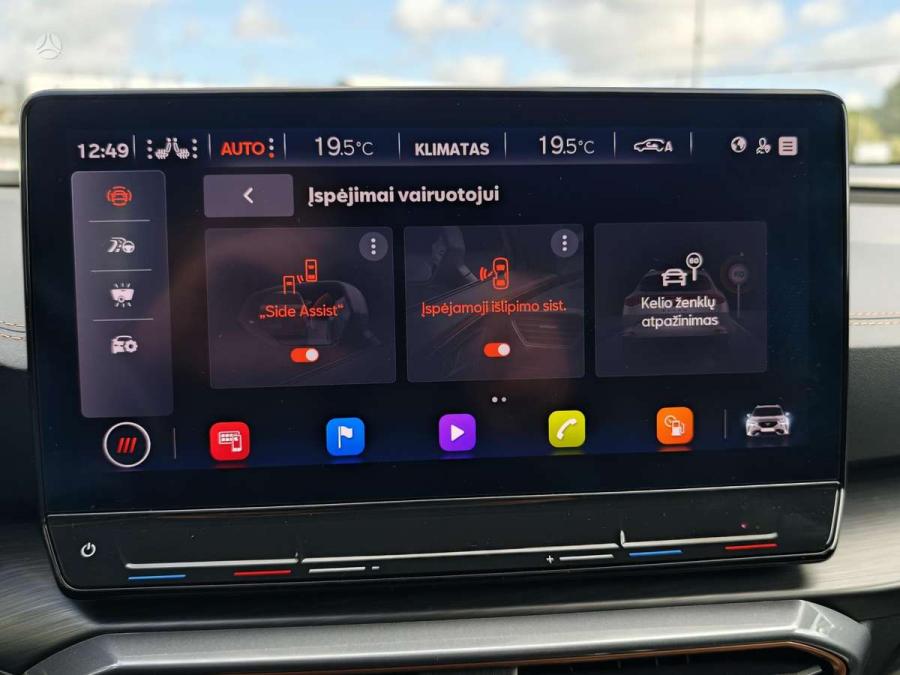 Black Cupra Formentor 2023 in Vilnius, with an engine capacity of 1.98 L and mileage of 76 thousand km for 27000 €, photo 24 on AUTOMOTO.COM.LV