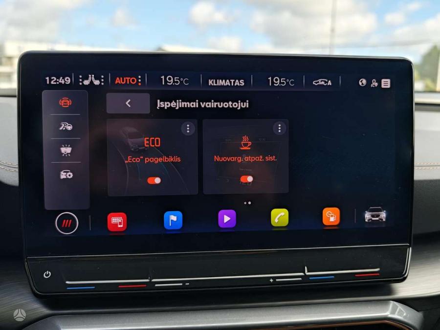 Black Cupra Formentor 2023 in Vilnius, with an engine capacity of 1.98 L and mileage of 76 thousand km for 27000 €, photo 25 on AUTOMOTO.COM.LV
