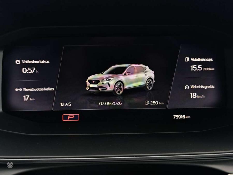 Черный Cupra Formentor 2023 в Вильнюс, объемом двигателя 1.98 л и пробегом 76 тыс. км за 27000 €, фото 20 на AUTOMOTO.COM.LV