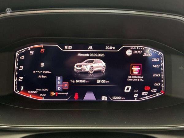 Черный Cupra Formentor 2023 в Вильнюс, объемом двигателя 1.97 л и пробегом 122 тыс. км за 21200 €, фото 8 на AUTOMOTO.COM.LV