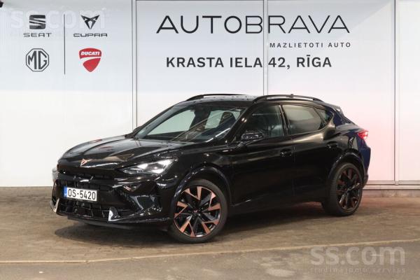 Черный Cupra Formentor 2024 в Рига, объемом двигателя 2.00 л и пробегом 22 тыс. км за 35490 €, фото 1 на AUTOMOTO.COM.LV