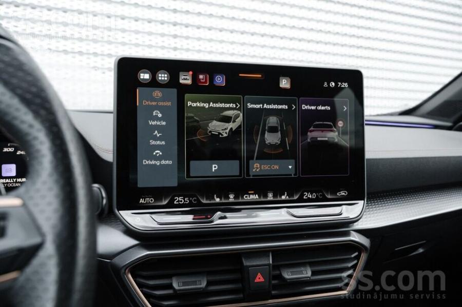 Черный Cupra Formentor 2025 в Рига, объемом двигателя 1.50 л и пробегом 67 тыс. км за 31850 €, фото 21 на AUTOMOTO.COM.LV