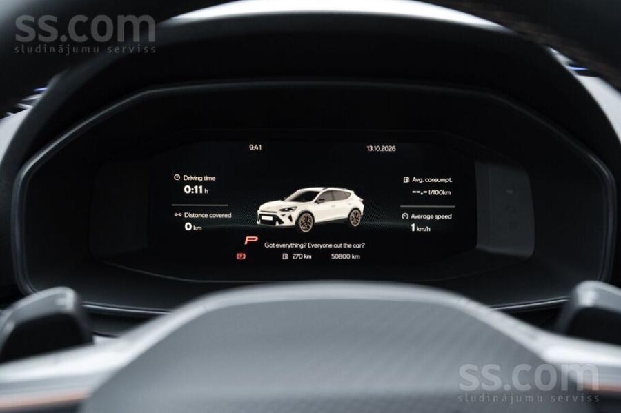 Melns Cupra Formentor 2025 Rīga, ar dzinēja tilpumu 1.50 L un nobraukumu 51 tūkst. km par 29500 €, foto 13 vietnē AUTOMOTO.COM.LV