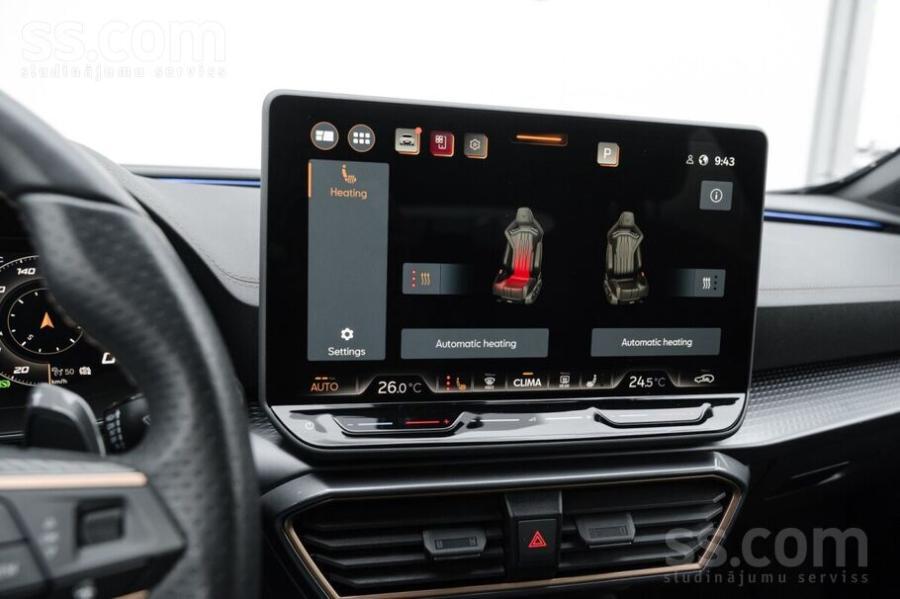 Melns Cupra Formentor 2025 Rīga, ar dzinēja tilpumu 1.50 L un nobraukumu 51 tūkst. km par 29500 €, foto 26 vietnē AUTOMOTO.COM.LV