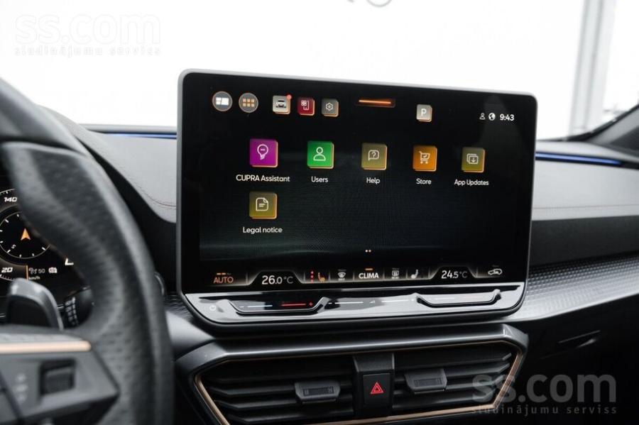 Melns Cupra Formentor 2025 Rīga, ar dzinēja tilpumu 1.50 L un nobraukumu 51 tūkst. km par 29500 €, foto 27 vietnē AUTOMOTO.COM.LV