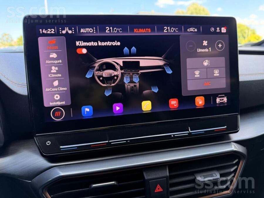 Melns Cupra Formentor 2021 Rīga, ar dzinēja tilpumu 2.00 L un nobraukumu 94 tūkst. km par 22590 €, foto 16 vietnē AUTOMOTO.COM.LV
