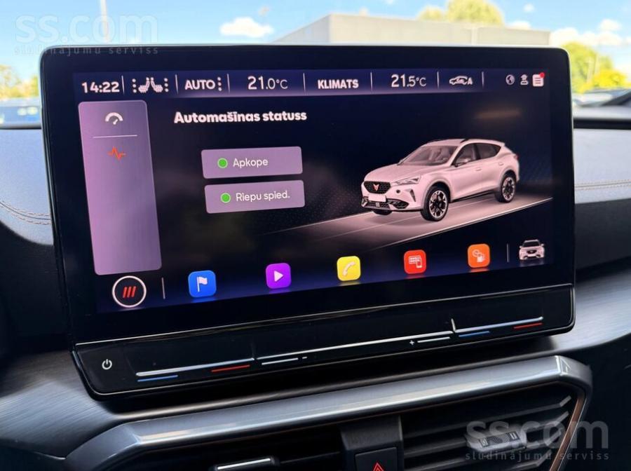 Melns Cupra Formentor 2021 Rīga, ar dzinēja tilpumu 2.00 L un nobraukumu 94 tūkst. km par 22590 €, foto 17 vietnē AUTOMOTO.COM.LV