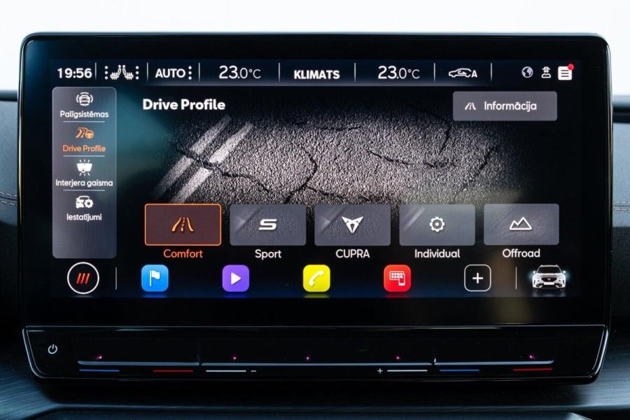 Melns Cupra Formentor 2023 Rīga, ar dzinēja tilpumu 2.00 L un nobraukumu 65 tūkst. km par 28700 €, foto 22 vietnē AUTOMOTO.COM.LV