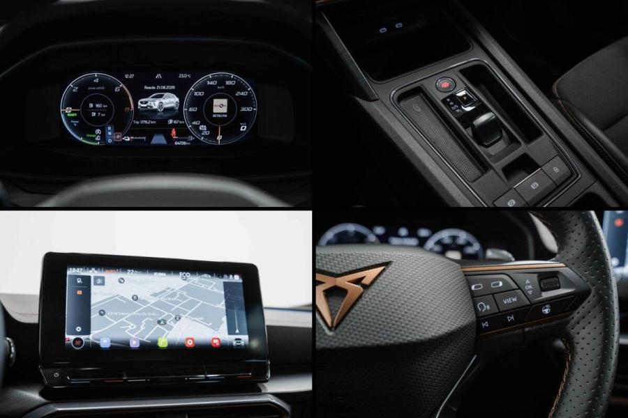Black Cupra Formentor 2022 in Tallinn, with an engine capacity of 1.40 L and mileage of 65 thousand km for 25900 €, photo 12 on AUTOMOTO.COM.LV