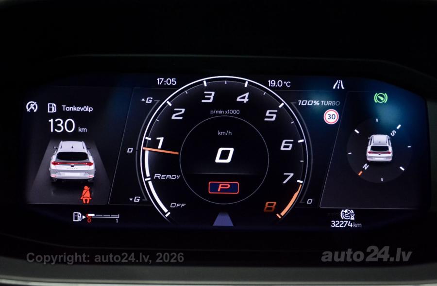 Черный Cupra Formentor 2023 в Таллин, объемом двигателя 2.50 л и пробегом 33 тыс. км за 42900 €, фото 20 на AUTOMOTO.COM.LV
