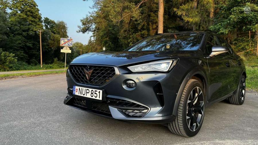 Zils Cupra Formentor 2021 Kauņa, ar dzinēja tilpumu 1.98 L un nobraukumu 79 tūkst. km par 26900 €, foto 1 vietnē AUTOMOTO.COM.LV