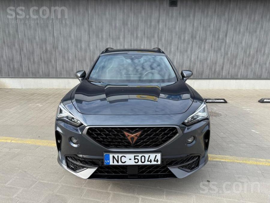 Blue Cupra Formentor 2022 in Riga, with an engine capacity of 1.50 L and mileage of 64 thousand km for 22490 €, photo 1 on AUTOMOTO.COM.LV