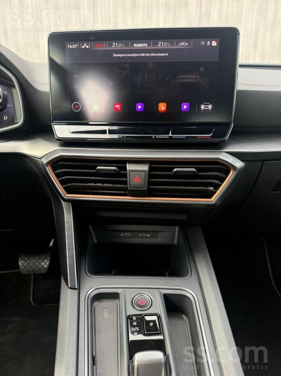 Blue Cupra Formentor 2022 in Riga, with an engine capacity of 1.50 L and mileage of 64 thousand km for 22490 €, photo 11 on AUTOMOTO.COM.LV