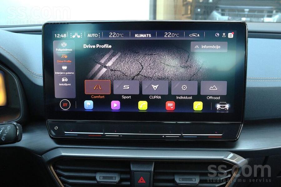 Zils Cupra Formentor 2022 Rīga, ar dzinēja tilpumu 2.00 L un nobraukumu 70 tūkst. km par 28490 €, foto 15 vietnē AUTOMOTO.COM.LV