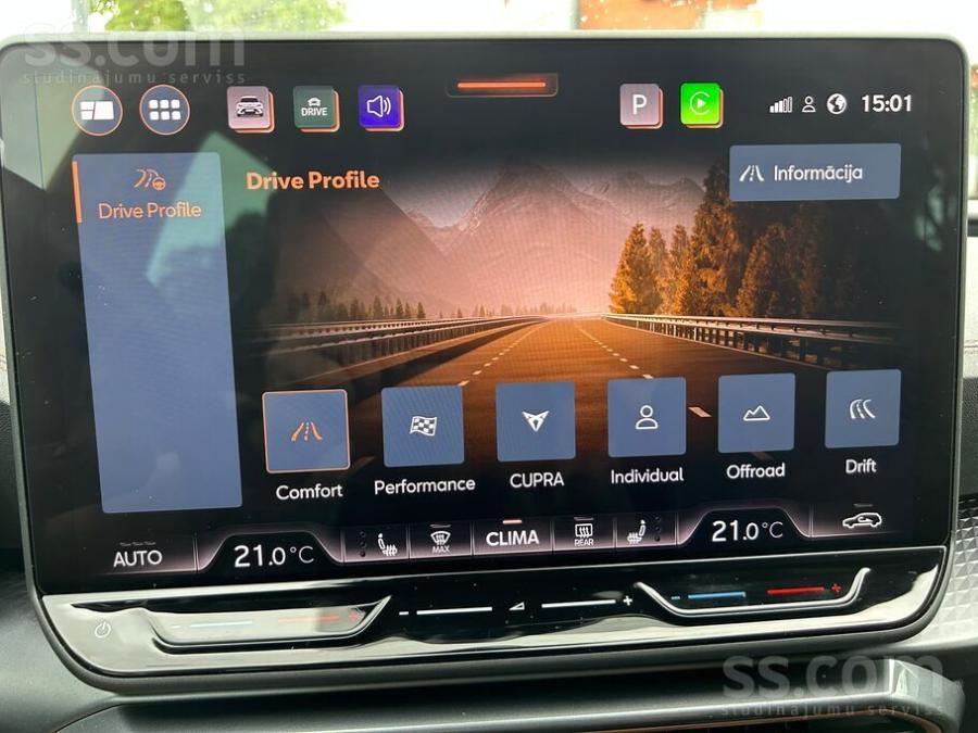 Zils Cupra Formentor 2024 Ogre, ar dzinēja tilpumu 2.00 L un nobraukumu 21 tūkst. km par 33990 €, foto 18 vietnē AUTOMOTO.COM.LV