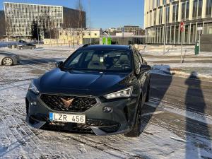 Green Cupra Formentor 2021 in Vilnius, with an engine capacity of 1.98 L and mileage of 85 thousand km for 28500 €, photo  on AUTOMOTO.COM.LV
