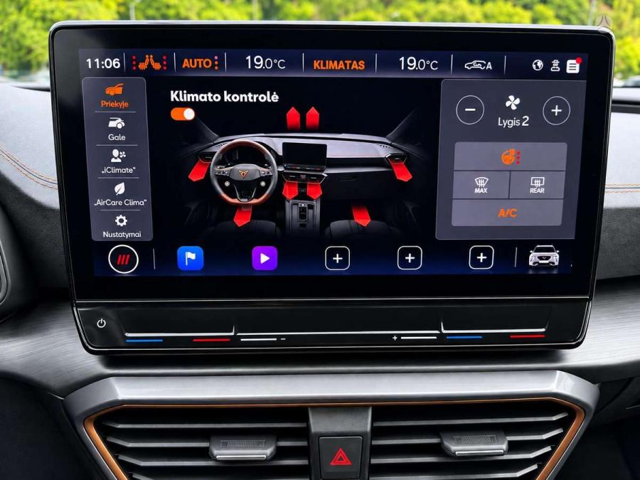 Зеленый Cupra Formentor 2022 в Вильнюс, объемом двигателя 1.40 л и пробегом 71 тыс. км за 23500 €, фото 15 на AUTOMOTO.COM.LV