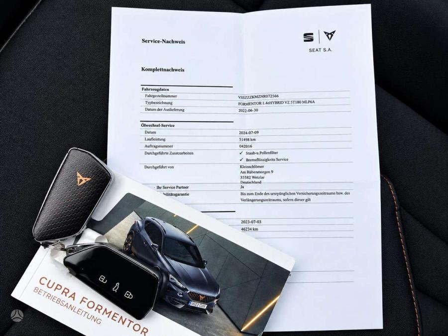 Зеленый Cupra Formentor 2022 в Вильнюс, объемом двигателя 1.40 л и пробегом 71 тыс. км за 23500 €, фото 18 на AUTOMOTO.COM.LV
