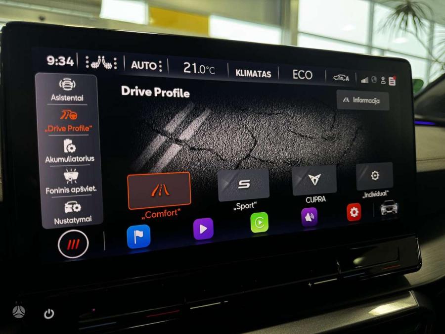 Pelēks Cupra Formentor 2022 Viļņa, ar dzinēja tilpumu 1.40 L un nobraukumu 61 tūkst. km par 25989 €, foto 13 vietnē AUTOMOTO.COM.LV