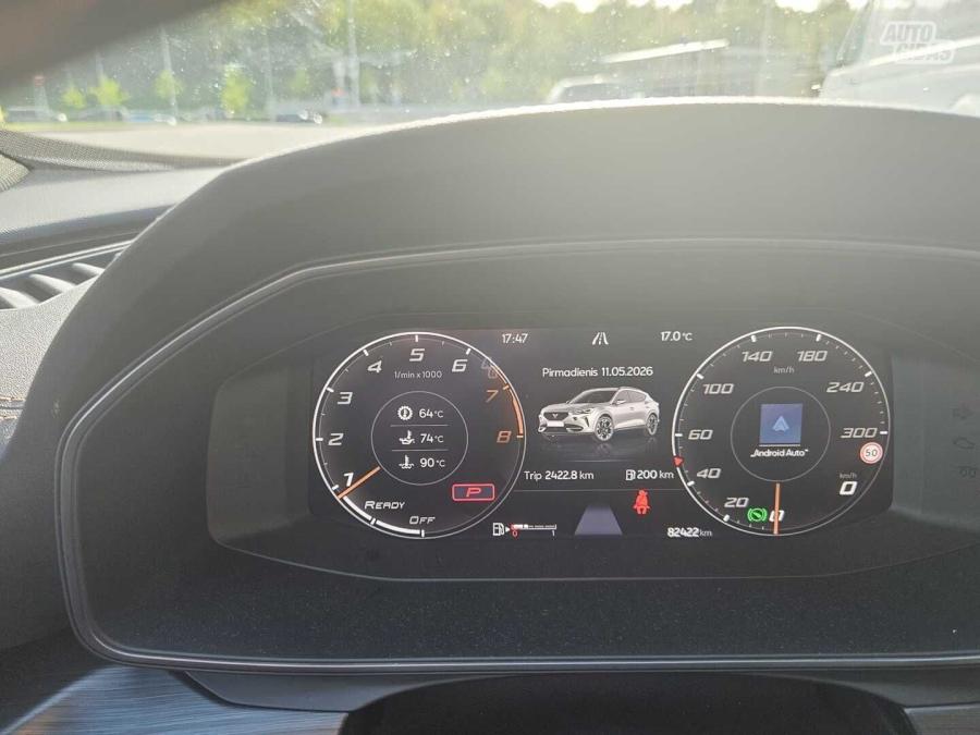 Pelēks Cupra Formentor 2022 Viļņa, ar dzinēja tilpumu 2.00 L un nobraukumu 83 tūkst. km par 26500 €, foto 8 vietnē AUTOMOTO.COM.LV