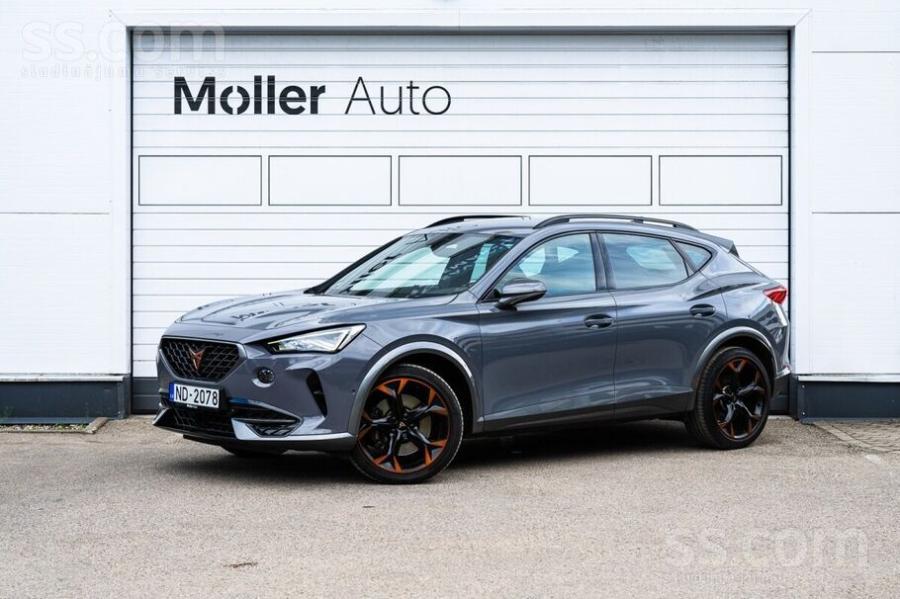 Pelēks Cupra Formentor 2022 Rīga, ar dzinēja tilpumu 2.00 L un nobraukumu 45 tūkst. km par 26950 €, foto 1 vietnē AUTOMOTO.COM.LV