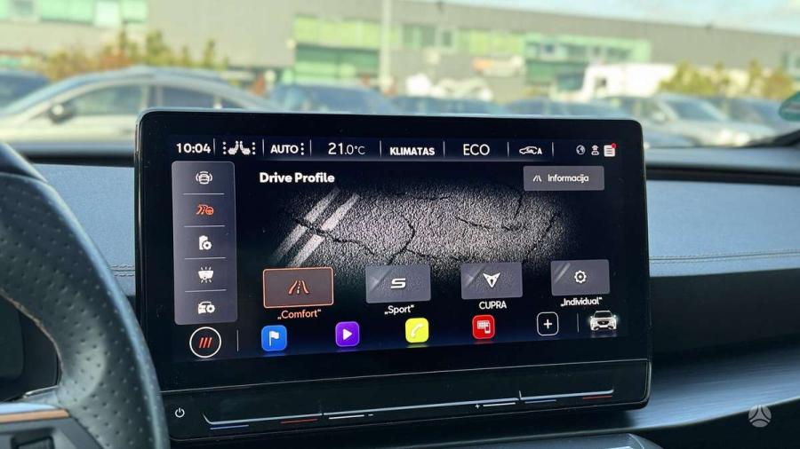 Pelēks Cupra Formentor 2022 Viļņa, ar dzinēja tilpumu 1.40 L un nobraukumu 48 tūkst. km par 25777 €, foto 12 vietnē AUTOMOTO.COM.LV