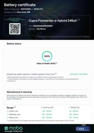 Серый Cupra Formentor 2022 в Вильнюс, объемом двигателя 1.40 л и пробегом 31 тыс. км за 25900 €, фото 9 на AUTOMOTO.COM.LV